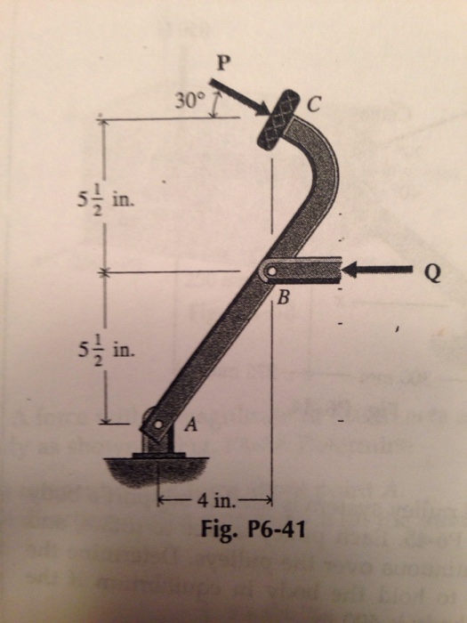 Solved 6-41 A 30-lb force P is applied to the brake pedal of | Chegg.com Solved 6-41 A 30-lb force P is applied to the brake pedal of | Chegg.com