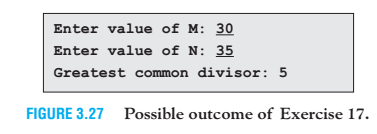 Solved In Exercises 17 and 18, write a program corresponding | Chegg.com