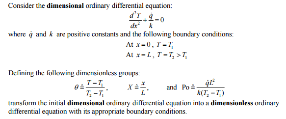 Solved Consider the dimensional ordinary differential | Chegg.com