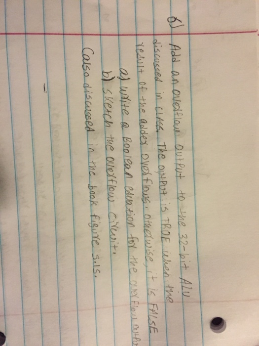 Solved Add an overflow output to the 32-bit ALU discussed in | Chegg.com
