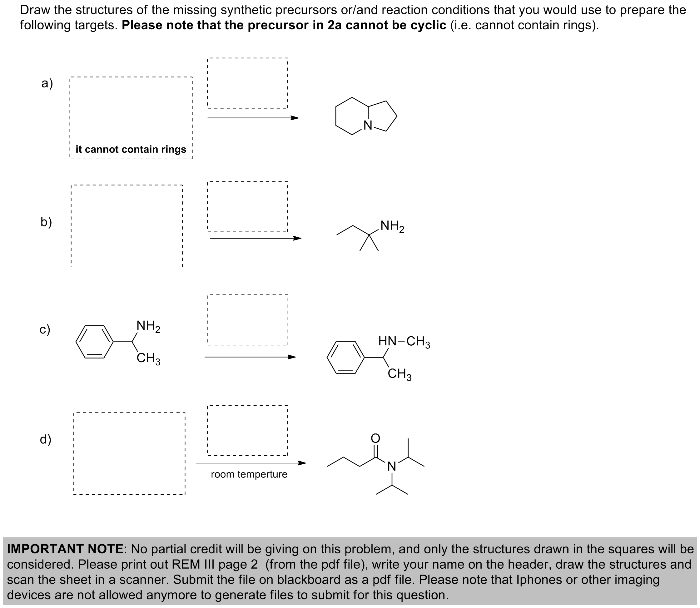 Draw the structures of the missing synthetic | Chegg.com