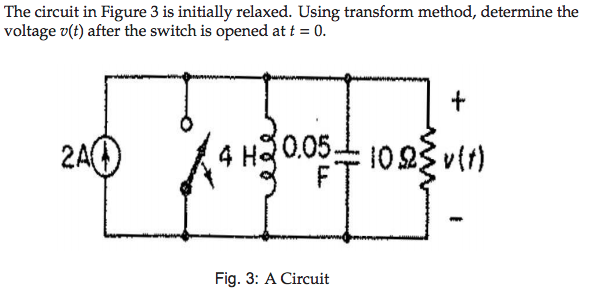 Solved The circuit in Figure 3 is initially relaxed. Using | Chegg.com