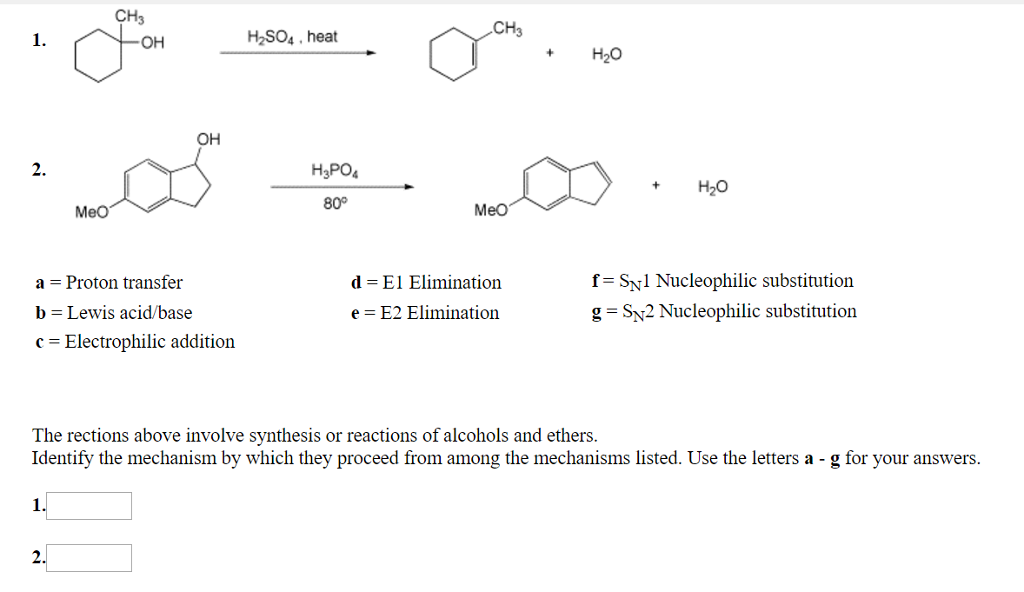 Solved H20 OH conc, HCI H SO. OH H20 140 f SN1 Nucleophilic | Chegg.com