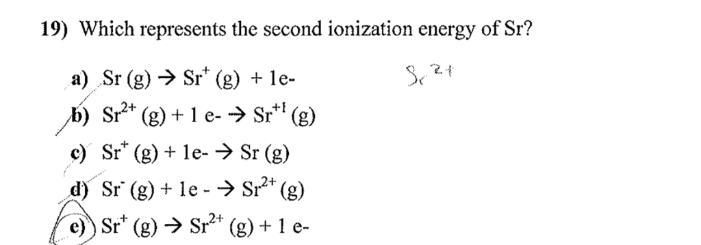 2nd Ionization Energy