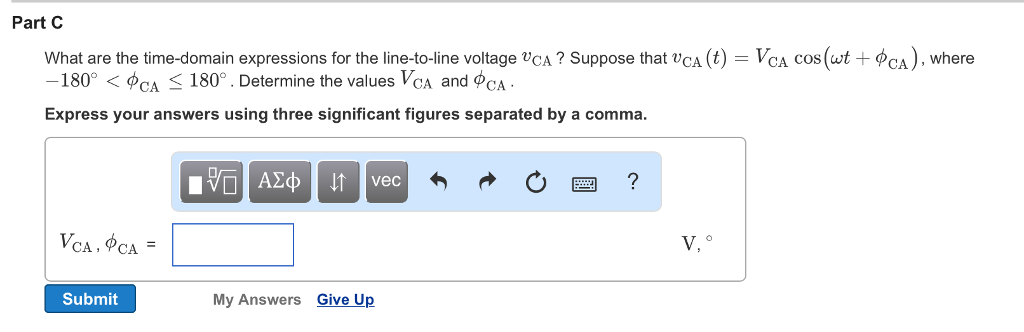 Solved Problem 11.9 The time domain expressions for three | Chegg.com