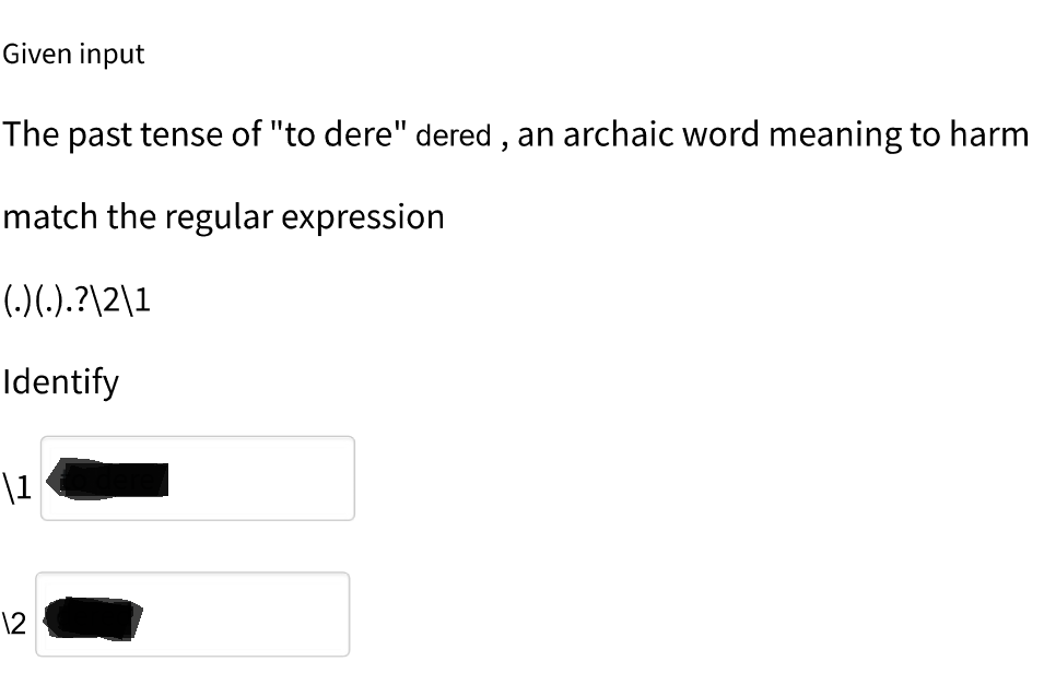 Solved Given Input The Past Tense Of to Dere Dered An Chegg solved-given-input-the-past-tense-of-to-dere-dered-an-chegg