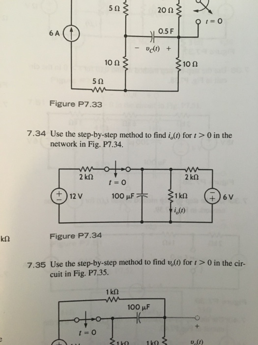 Solved Use the step-by-step method to find i_0(t) for t > 0 | Chegg.com