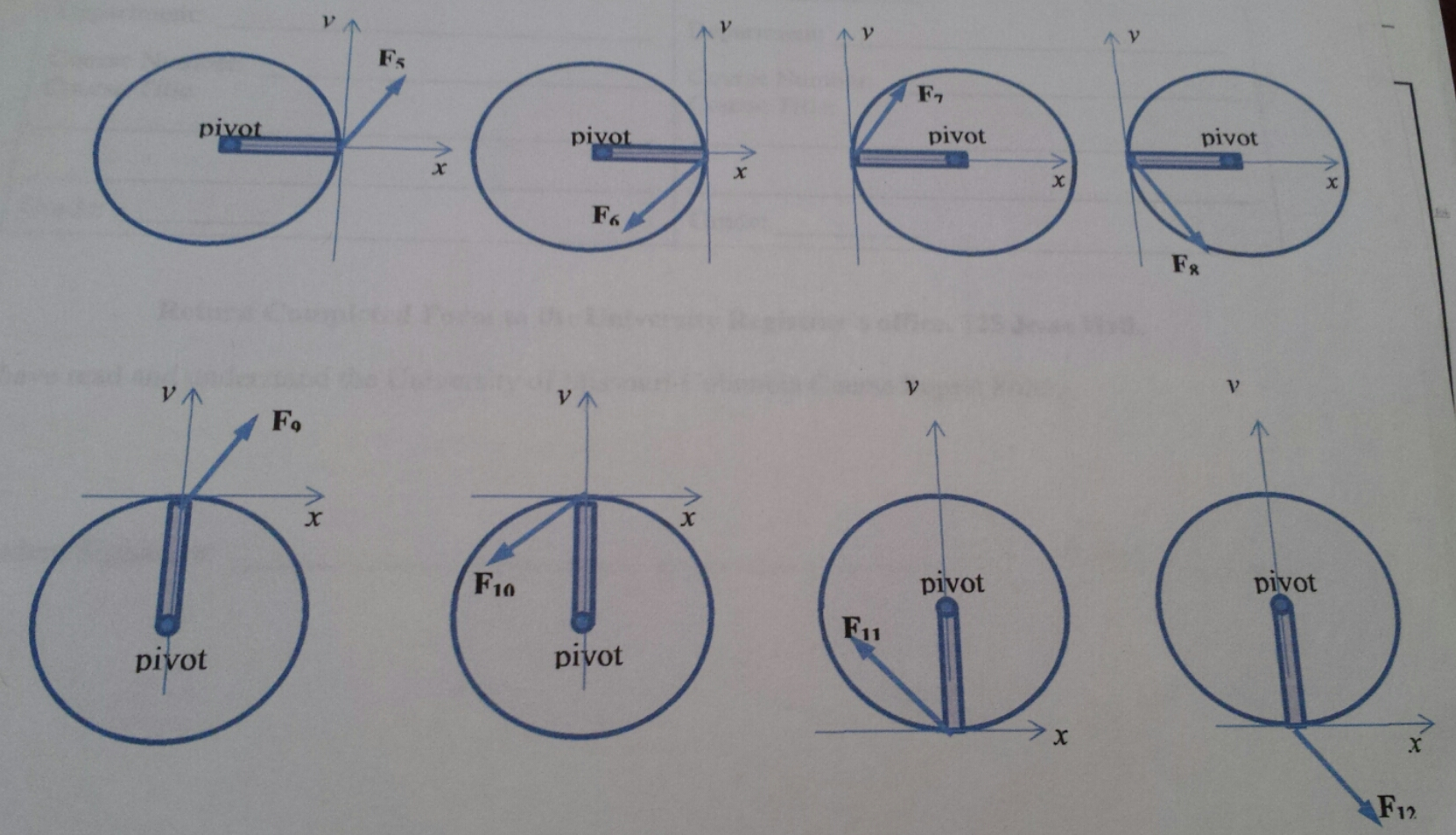 Solved 1) An object is pivoted at a point. The object can be | Chegg.com