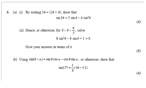 Solved By writing 3 theta = (2 theta + theta), show that | Chegg.com