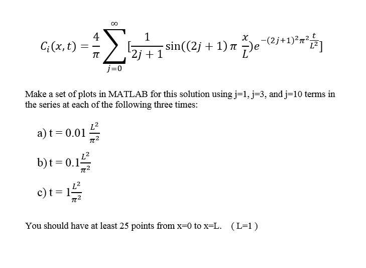 Provide a correct MATLAB code and plots for the | Chegg.com