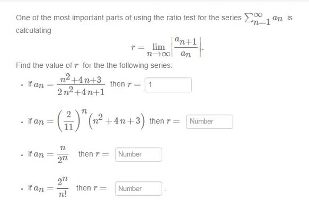 Solved One of the most important parts of using the ratio | Chegg.com