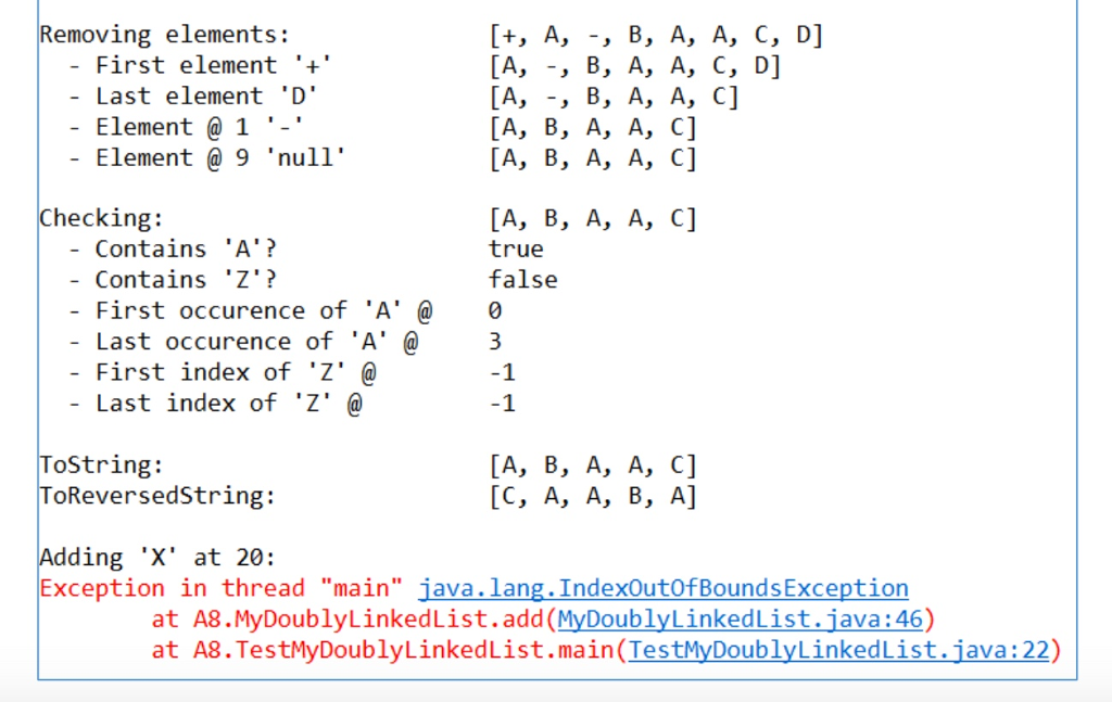 Solved n this assignment, you will convert the MyLinkedIist | Chegg.com