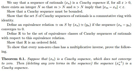 Solved Hello I Am Having Hard Time With Cauchy Sequence I