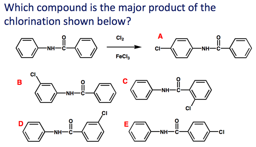 Solved Which compound is the major product of the | Chegg.com