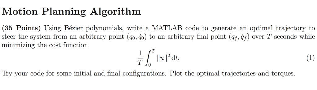 Euler-Lagrange Equations (30 Points) Consider the | Chegg.com