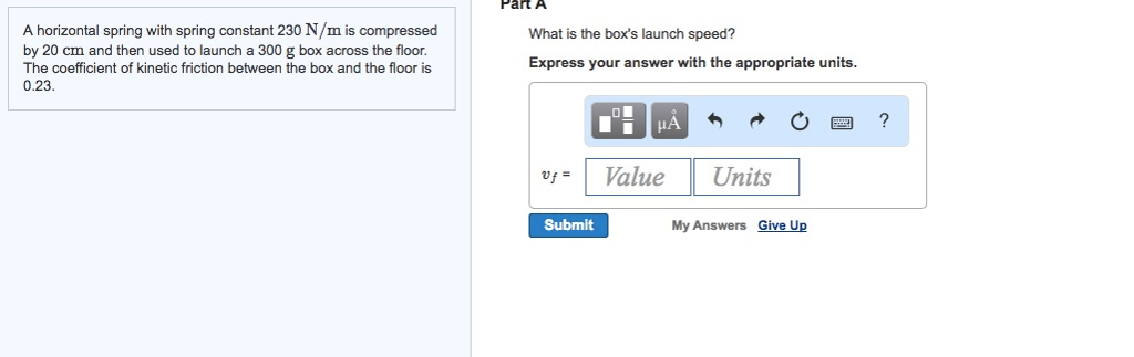 Solved A horizontal spring with spring constant 230 N/m is | Chegg.com