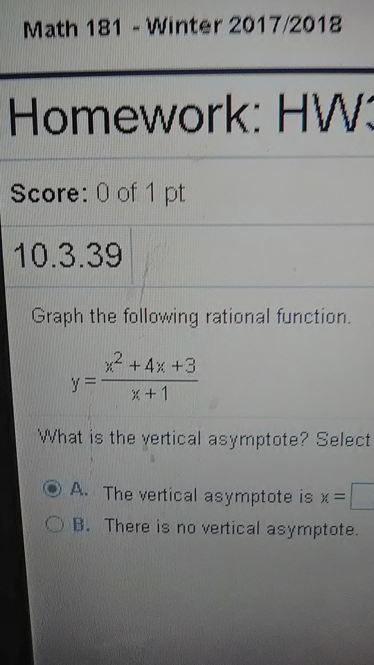 Solved Math 181 - Winter 2017/2018 Homework: HW Score: 0 of | Chegg.com