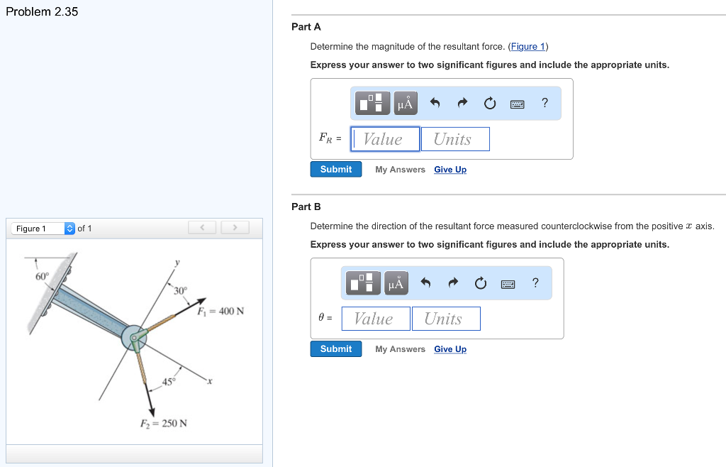 Solved Determine The Magnitude Of The Resultant Force