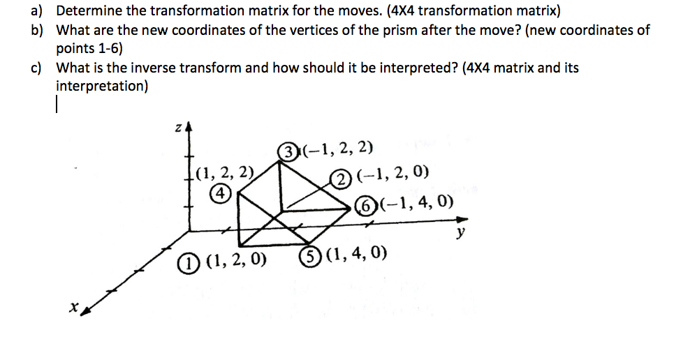 Solved From where it is now, rotate it about the z-axis for | Chegg.com