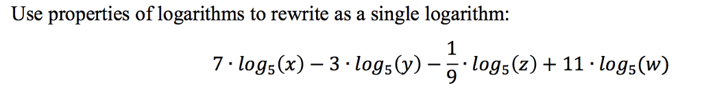 Solved Use properties of logarithms to completely expand the | Chegg.com