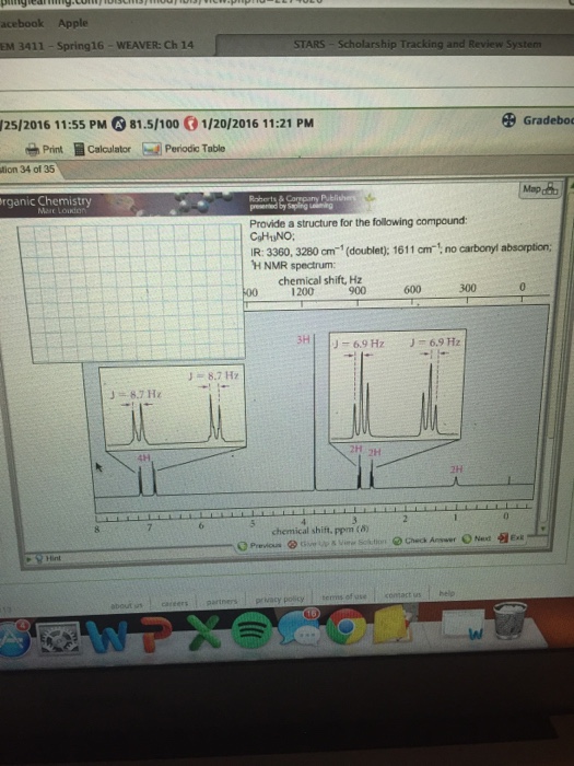 Solved C9H13NO | Chegg.com