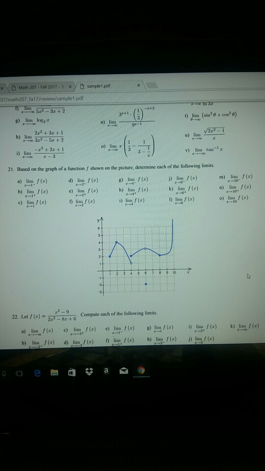 Solved x Math 207- Fall2017-T x D sample1 pdf 07/math207 | Chegg.com