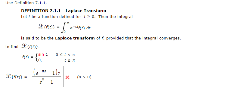 Solved Let f be a function defined for t | Chegg.com