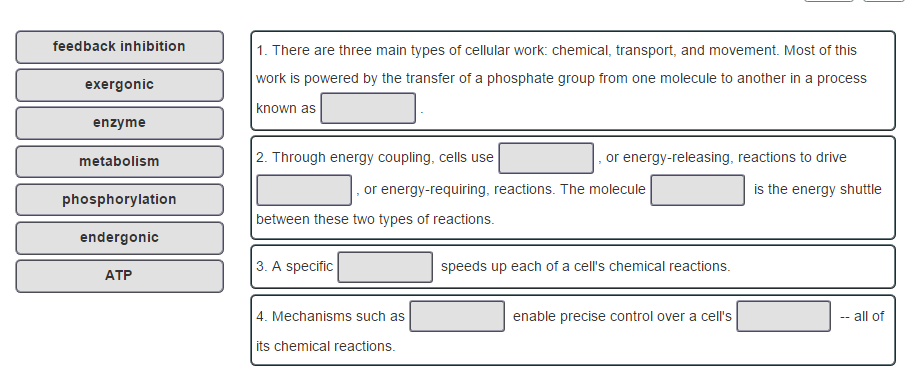 Solved There are three main types of cellular work: | Chegg.com