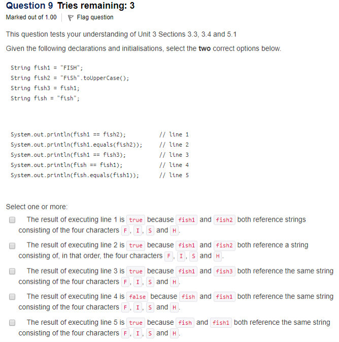 Solved Question 2 Tries remaining: 3 Marked out of 1.00 V | Chegg.com