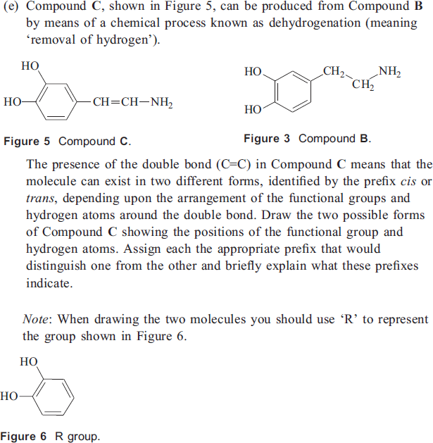 Solved (e) Compound C, shown in Figure 5, can be produced | Chegg.com