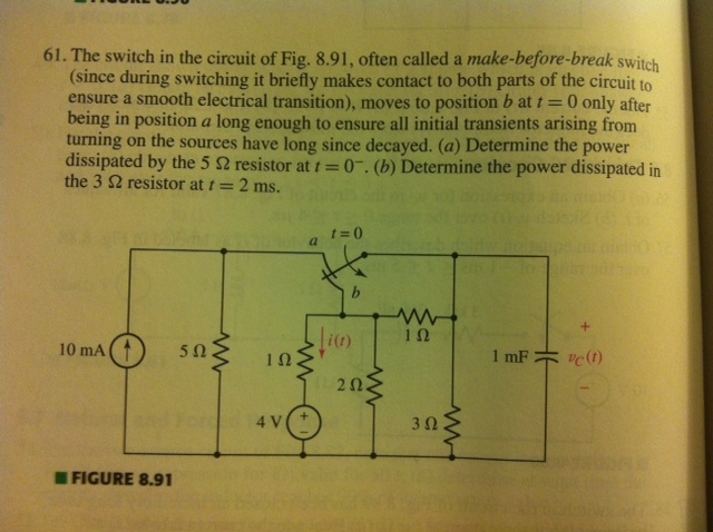 Solved The Switch In The Circuit Of Fig 8 91 Often Called