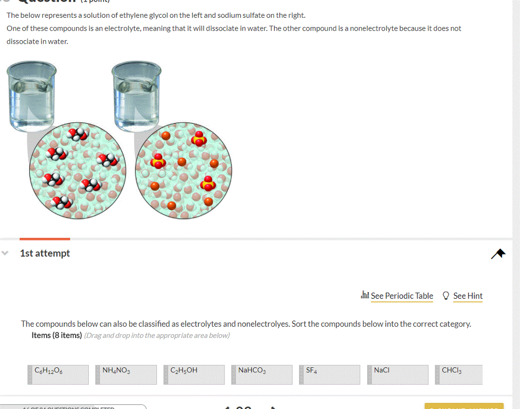 Solved The below represents a solution of ethylene glycol on | Chegg.com