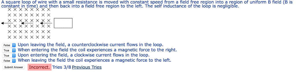 Solved A square loop of wire with a small resistance is | Chegg.com