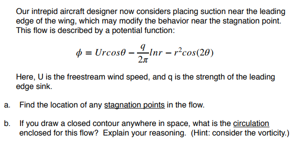 Solved Our intrepid aircraft designer now considers placing | Chegg.com