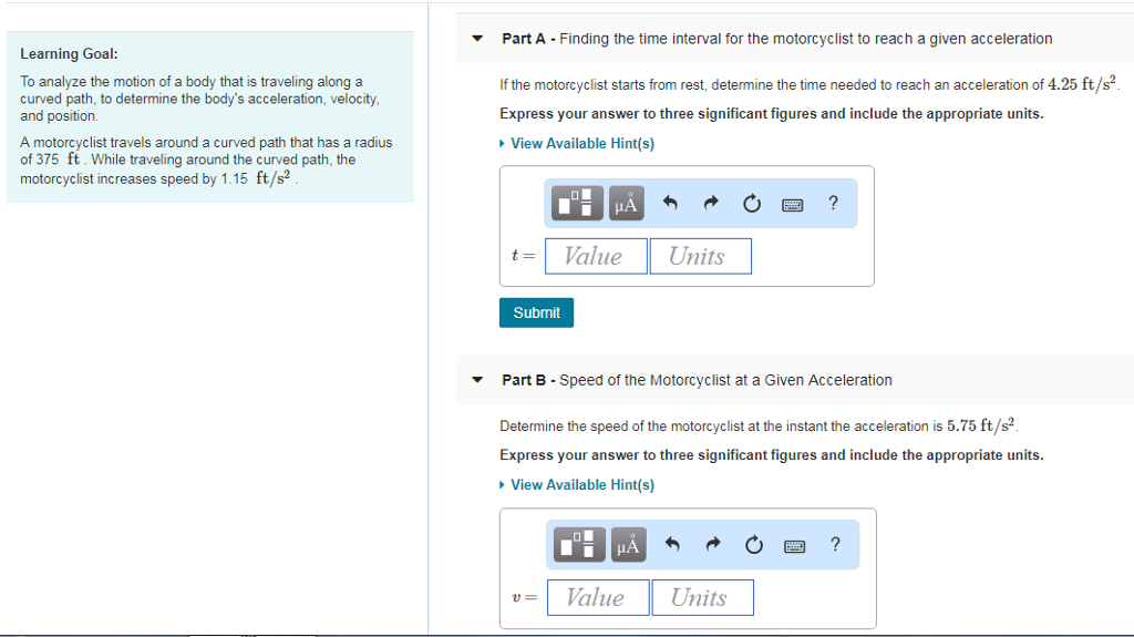 Solved Part A - Finding the time interval for the | Chegg.com