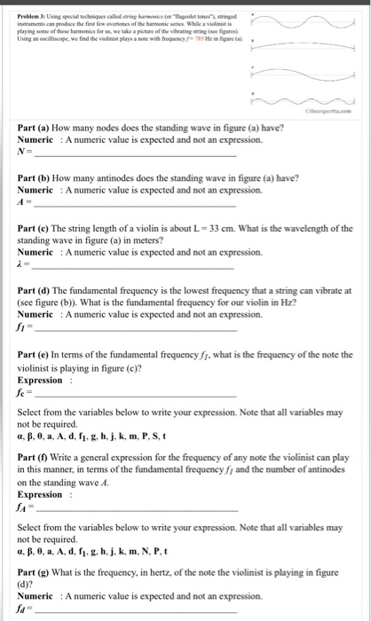 Solved How many nodes does the standing wave in figure (a) | Chegg.com