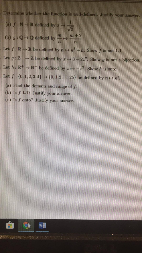 Solved Determine whether the function is well-defined. | Chegg.com