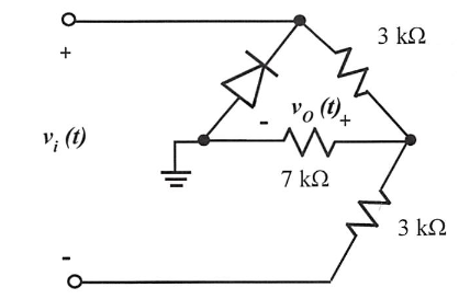 How do I find when the diode turns on or off with | Chegg.com