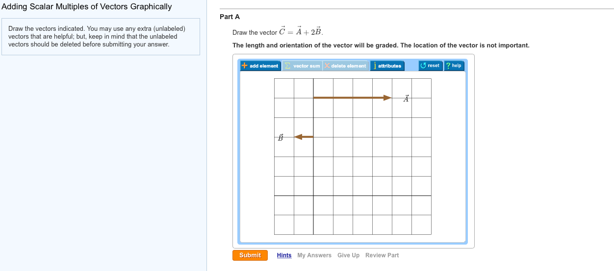 Solved Adding Scalar Multiples of Vectors Graphically Draw | Chegg.com Solved Adding Scalar Multiples of Vectors Graphically Draw | Chegg.com