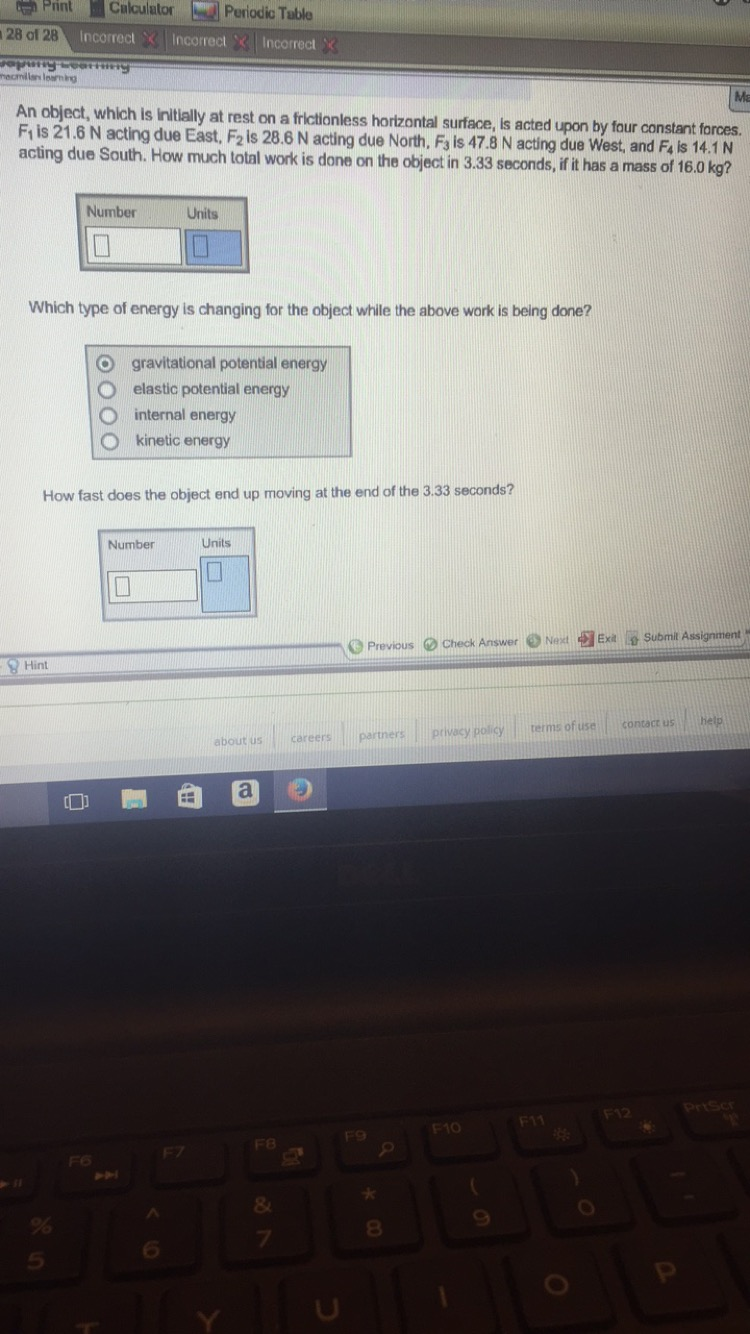 Solved An object, which is initially at rest on a | Chegg.com