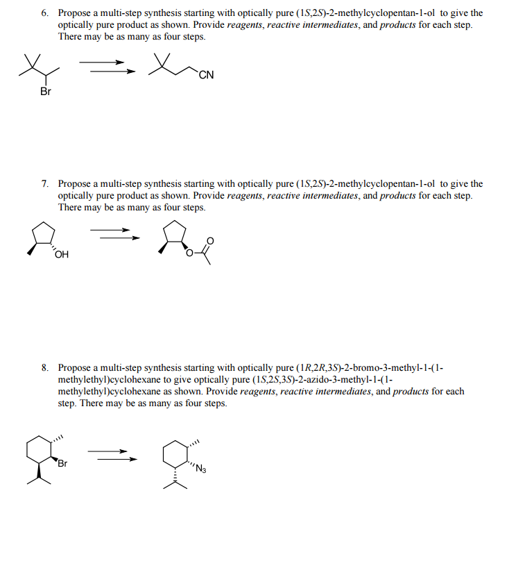 Solved Propose a multi-step synthesis starting with | Chegg.com