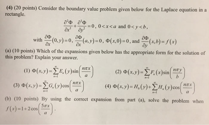 Solved Consider the boundary value problem given below for | Chegg.com