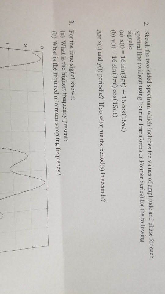 Solved tch the two-sided spectrum which includes the values | Chegg.com