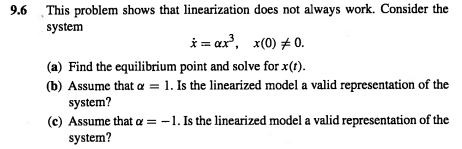 Solved This problem shows that linearization does not always | Chegg.com