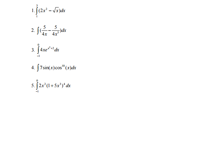 Solved integral^3_1 (2x^2 - squarerootx) dx integral | Chegg.com