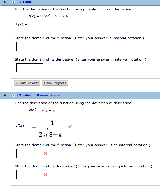 Solved Find the derivative of the function using the | Chegg.com