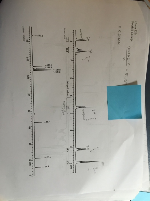 Solved Chem 12B Foothill College (D12)12-12. 2 11. C10H1202 | Chegg.com