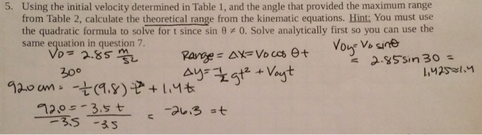 Solved Please help me find the theoretical range from | Chegg.com