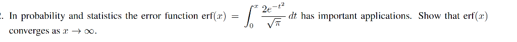 Solved . In probability and statistics the error function | Chegg.com