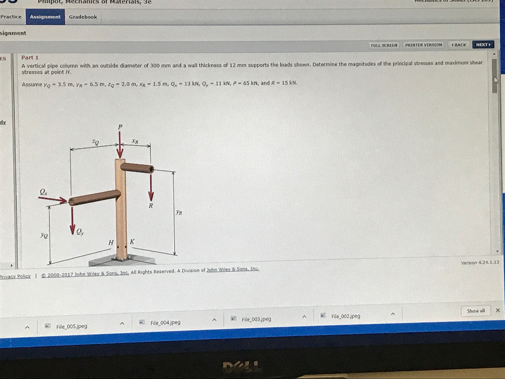 Solved Philpot, Mechanics of Matertals,3e Practice | Chegg.com